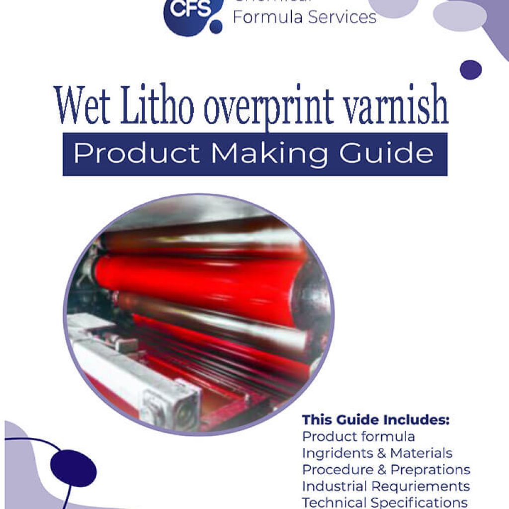 Wet Litho overprint varnish Formulation - At - 1 Chemical Formula Services