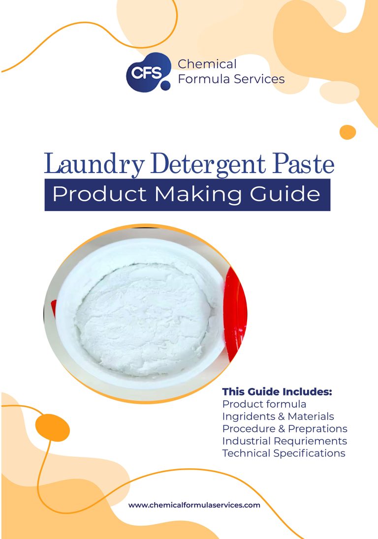 Laundry Detergent Paste Formula - At - 1 Chemical Formula Services