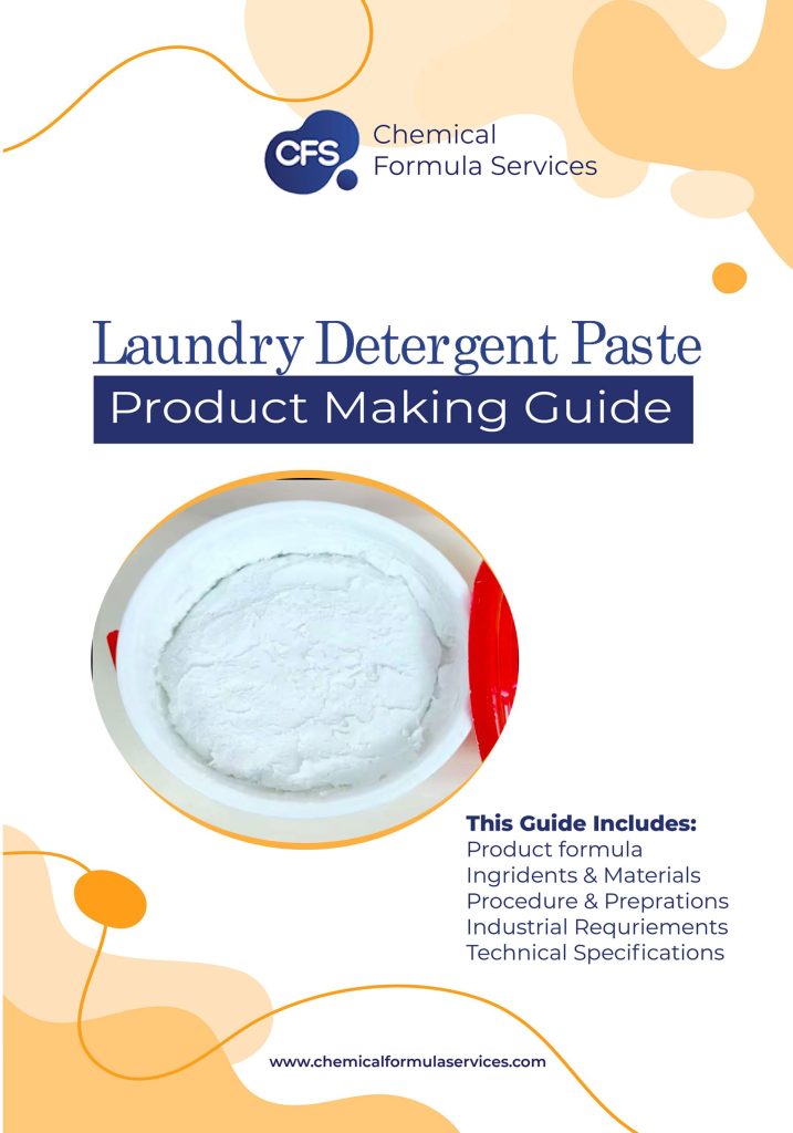 Laundry Detergent Paste Formula - At - 1 Chemical Formula Services